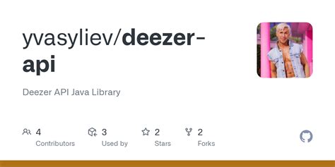 Github Yvasylievdeezer Api Deezer Api Java Library