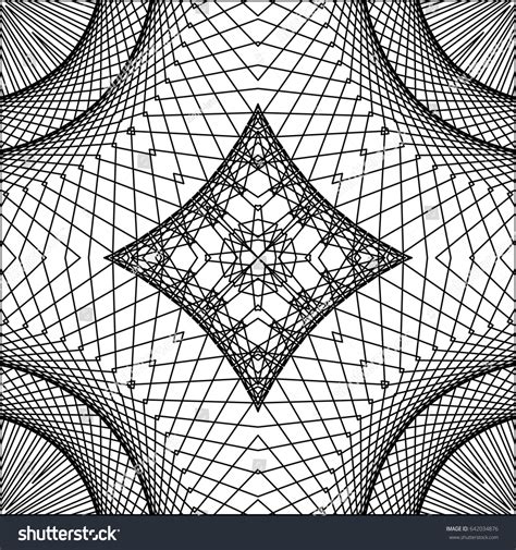 Seamless Guilloche Vector Background Thin Wavy Stock Vector Royalty Free 642034876 Shutterstock