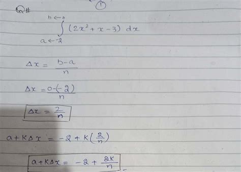 Solved 7 Evaluate The Following Integrals Using The Right Endpoint