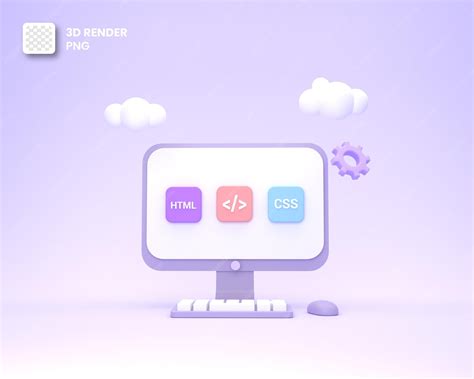 premium psd 3d web development or software development or web design user interface ui and