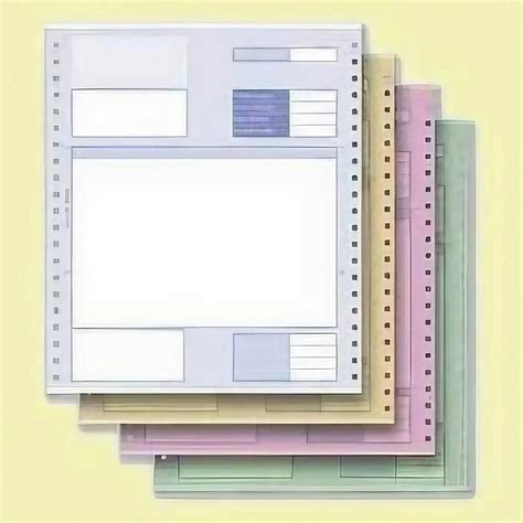White Yellow And Peach 50 Gsm Pre Printed Computer Stationery At ₹ 100