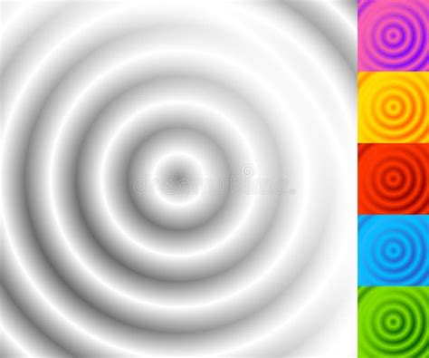 Circular Pattern With Concentric Circles Faded Overlapping Circle