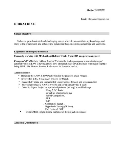 New Dixit Resume Pdf