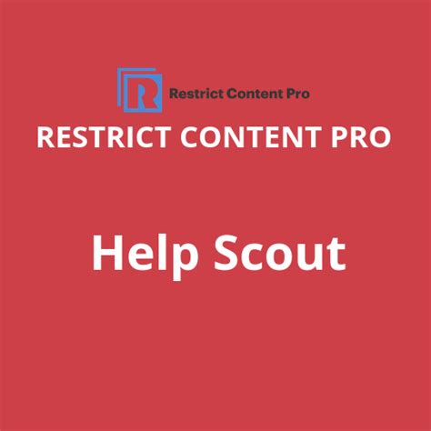 Restrict Content Pro Help Scout 1 0 4 Total GPL