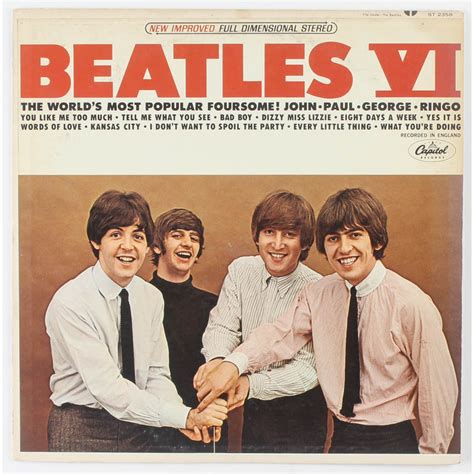 Vintage The Beatles Beatles Vi Vinyl Record Album Pristine Auction