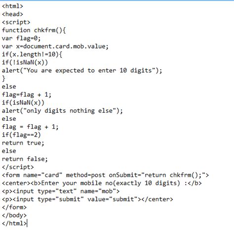 javascript validations teqnogear