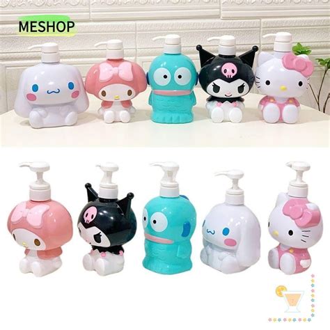 Me Sanrio ขวดปั๊มโลชั่น ขวดครีมนวดผมแชมพูแบบกดหัวปั๊ม แบบพกพา Hello Kitty Kuromi My Melody ขวดกด