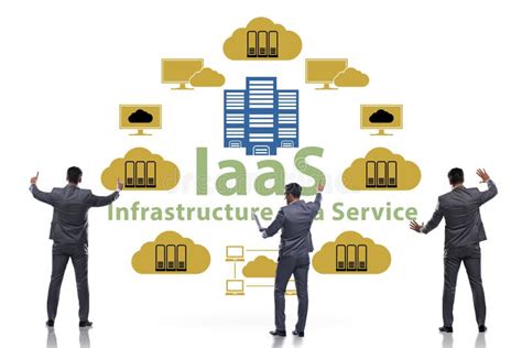 Businessman In Infrastructure As A Service Concept Stock Photo Image Of System Virtual