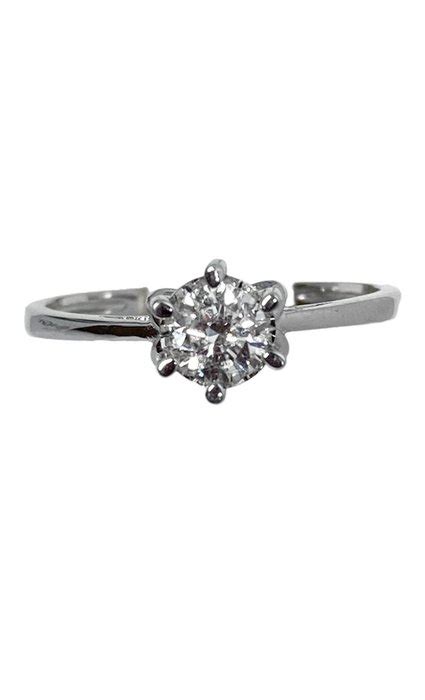 Pala Diamond Igi Certified Ring White Gold Diamond Natural Catawiki