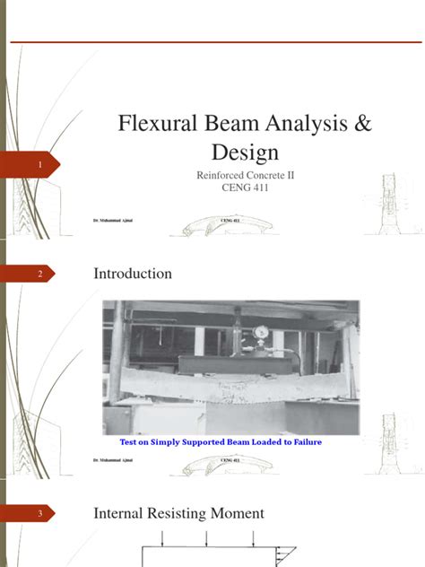 Flexure Beam Analysis And Design Printed Pdf Bending