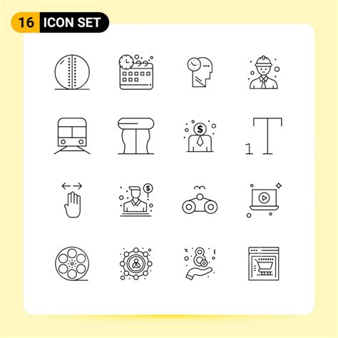 Set Of 16 Commercial Outlines Pack For Transport Agent Of Hard Png