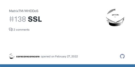 Ssl · Issue 138 · Matrixtmmhddos · Github