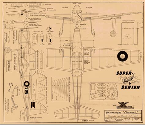 D H Chipmunk Modelflyvning Danmark