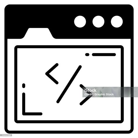 Programing Vector Icon Illustration For Graphic And Web Design Stock
