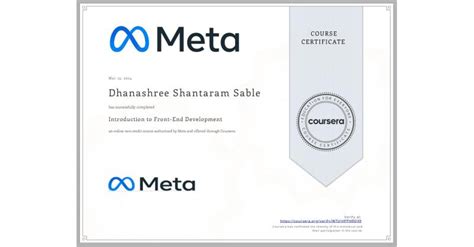 Dhanashree Sabale On Linkedin Completion Certificate For Introduction