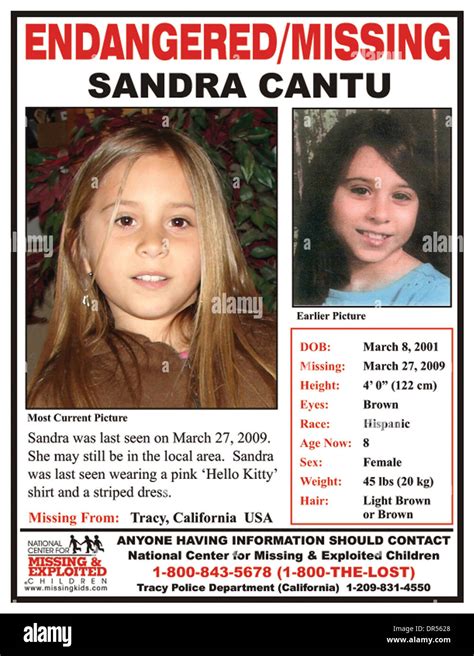 Apr 23 2009 Tracy California Usa Photo Of 8 Year Old Sandra