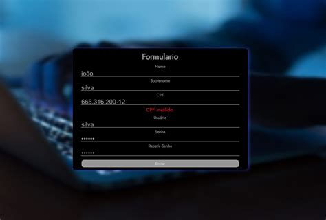 GitHub Caio Vieira Form Validates Cpf