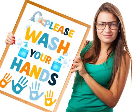 Printable Pdf Wash Your Hands Sign Poster Hand Sanitizer Sign Washin — Posh Park