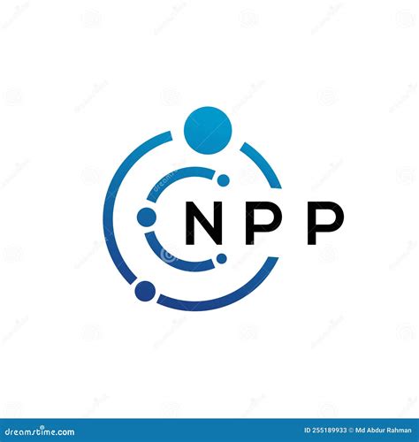 Npp Letter Technology Logo Design On White Background Npp Creative Initials Letter It Logo
