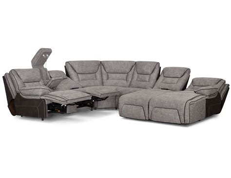 Power Reclining Sectional Sofa With Chaise Baci Living Room