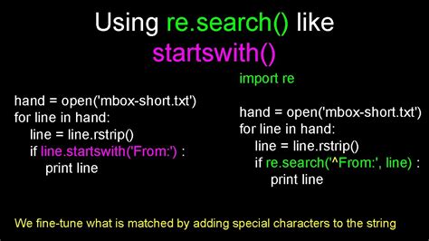 Regular Expressions Chapter 11 Python For Informatics Exploring