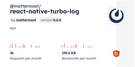 Mattermostreact Native Turbo Log Cdn By Jsdelivr A Cdn For Npm And Github
