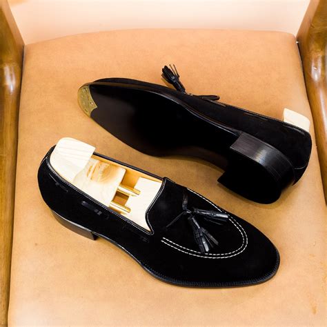 Black Suede Tassel Loafer