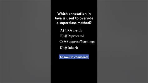 Java Annotations Programming Shorts 18 Javabasics Youtube