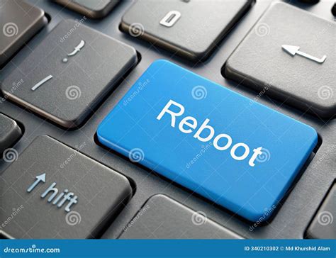 Keyboard Reboot Button Representing The Concept Of Restarting Refreshing And Rebooting