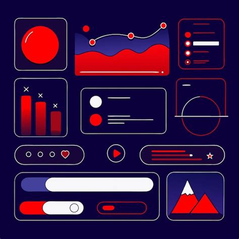 Premium Vector Simple Web Ui Elements Kit Graphic