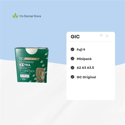 Jual Gc Fuji 9 Gic Extra Mini Pack Original Glass Ionomer Cement Gold