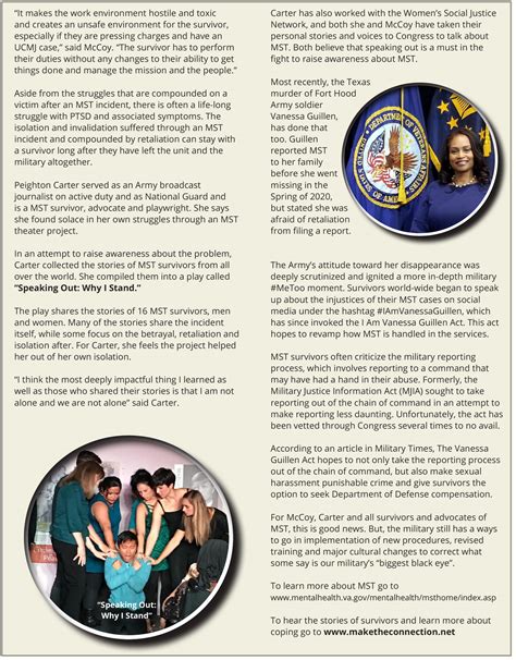 MST Military Sexual Trauma Homeland Magazine