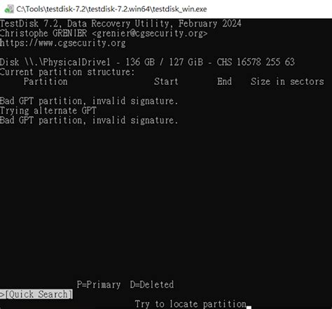 Recovering Deleted Partition Using Testdisk