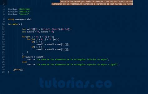 Arrays Visual C Suma Mayor Entre Triangulares De Matriz