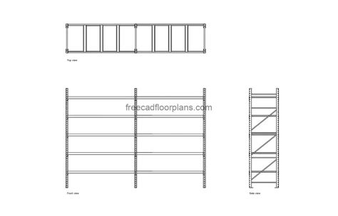 pallet rack free cad drawings