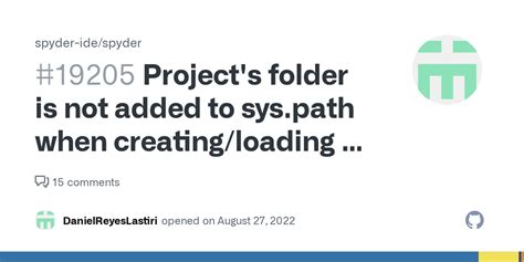 Projects Folder Is Not Added To Syspath When Creatingloading A