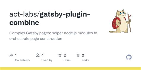 GitHub Act Labs Gatsby Plugin Combine Complex Gatsby Pages Helper