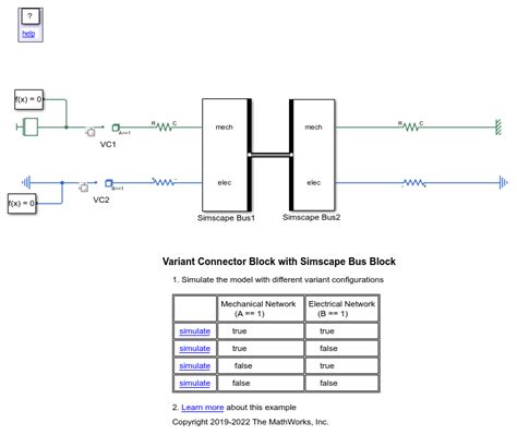 Variant Connector Block With Simscape Bus Block Matlab And Simulink Mathworks 한국