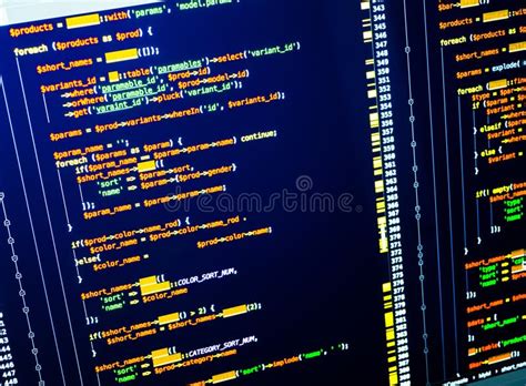 1 Back End Coding Workflow Of The Web Developing Using Php Language Programming Concept Stock