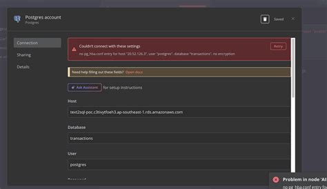 I Cannot Connect To My Aws Rds Postgresql Questions N8n Community