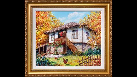 Пейзаж от България Есенна картина със стара къща Youtube