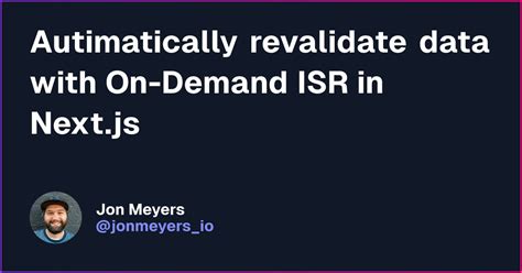Use Nextjs 122 On Demand Isr And Supabase Function Hooks To
