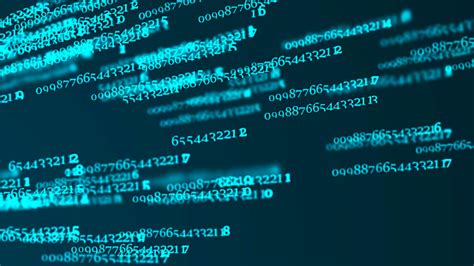 Digital Background Big Data Hacker Concept Abstract Matrix Computer Generated Many Numbers 3d