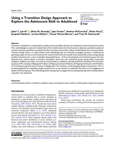 Using A Transition Design Approach To Explore The Pdf Methodology