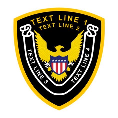 Eagle Flag Emblem Ii Shield Security Patch Build Your Patch Custom