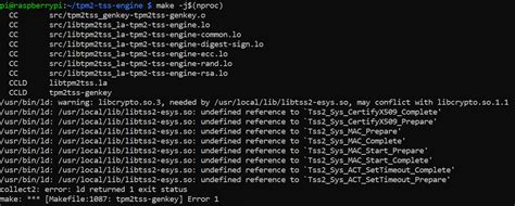 Installing With Openssl 30 Errors · Issue 262 · Tpm2 Softwaretpm2 Tss Engine · Github