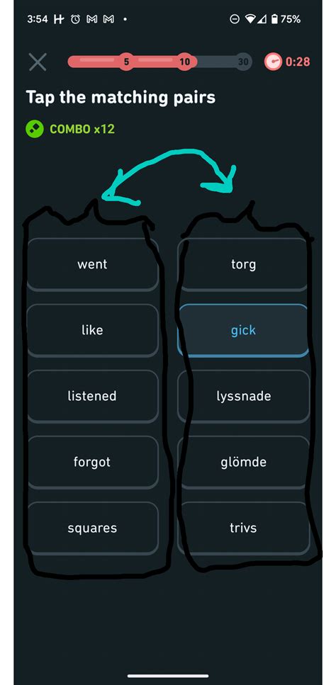 Can We Have The Option To Swap The Columns On Match Madness Rduolingo