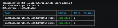 Lets Learn Adonisjs 5 Migrations And Understanding The Flow Of
