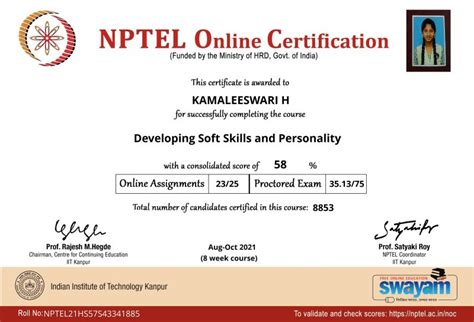 nptel lifelonglearning professionaldevelopment kamaleeswari h