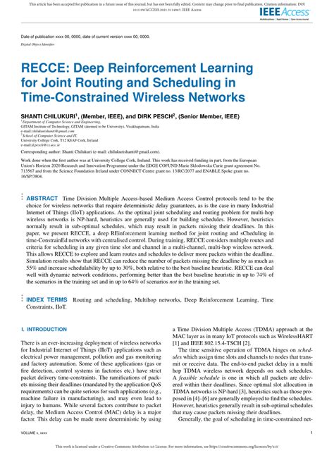 Pdf Recce Deep Reinforcement Learning For Joint Routing And Scheduling In Time Constrained